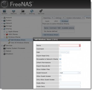 Installing FreeNAS 8 and taking it for a spin - ESX Virtualization