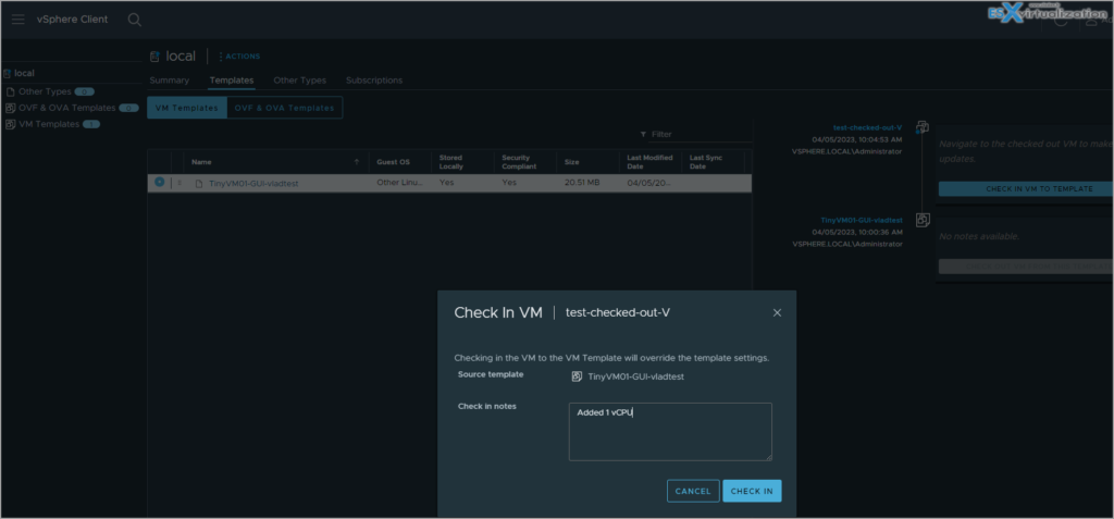 Vcp Dcv On Vsphere 8x Objective 410 Manage Virtual Machine Vm Template Versions Esx