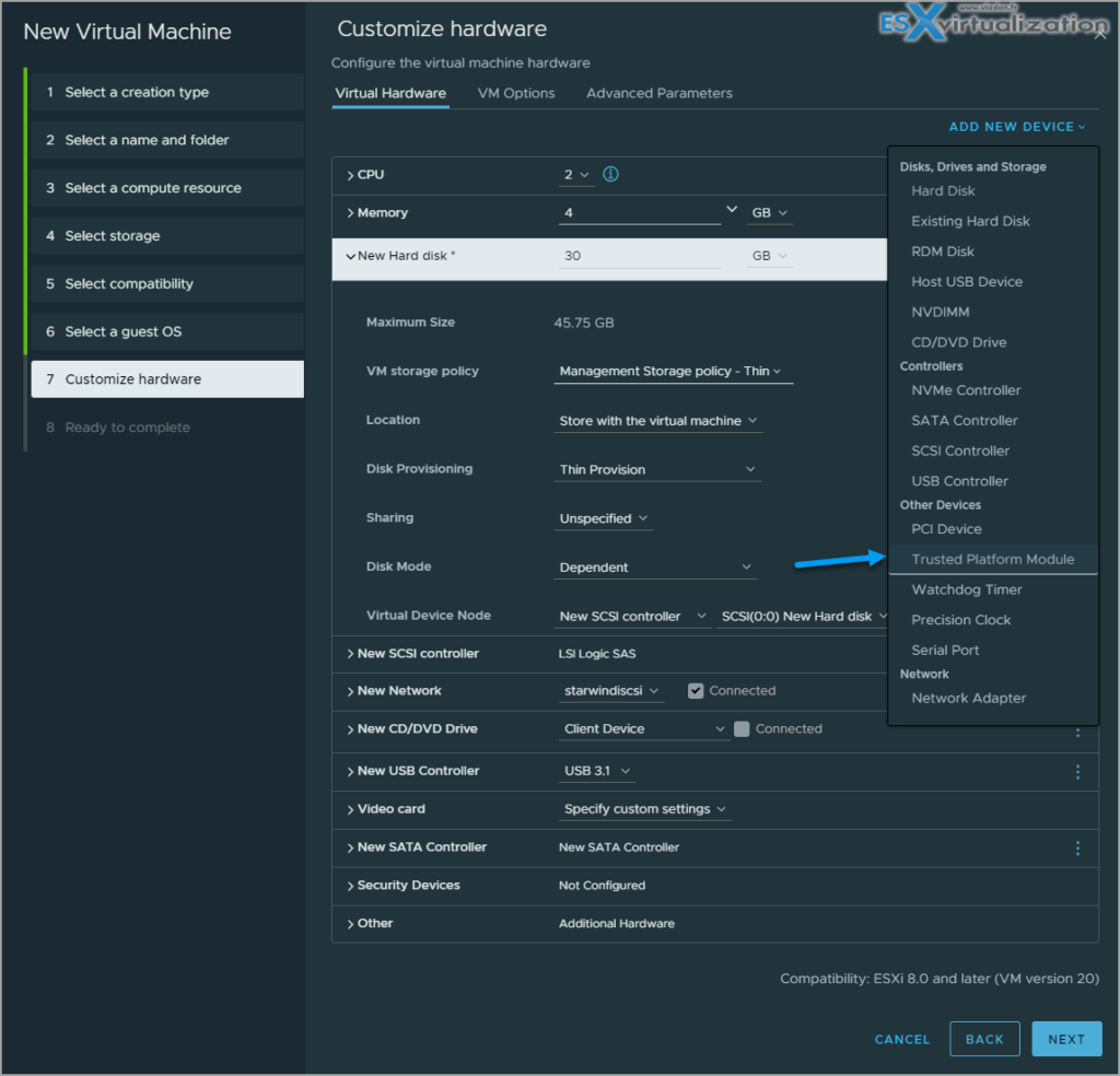 VCP-DCV on vSphere 8.x Objective 1.9.1 – Recognize use cases for a virtual Trusted Platform ...