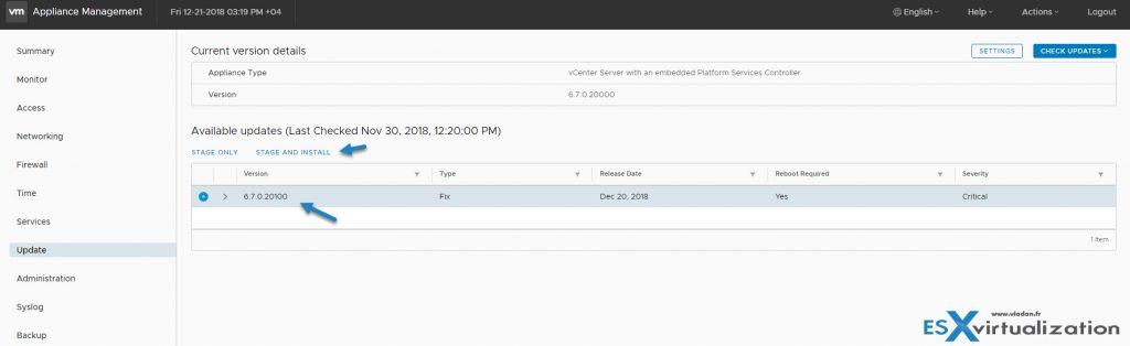 How To Patch Vcenter Server Appliance Vcsa Guide Esx Virtualization