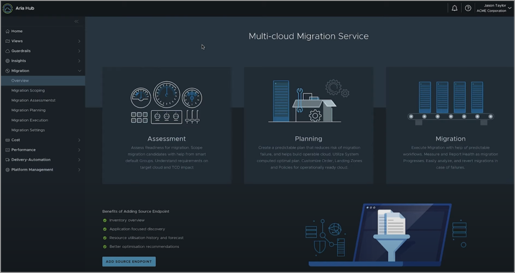 VMware multi-cloud briefing with cool demo of Aria new possibilities ...