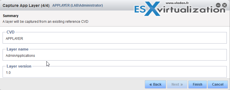How to Capture a VMware Mirage Application Layer? - ESX Virtualization