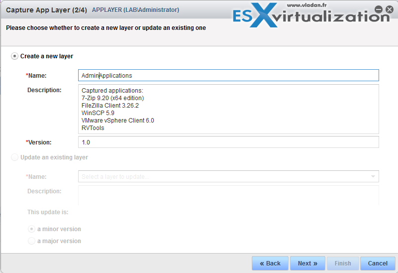 How to Capture a VMware Mirage Application Layer? - ESX Virtualization