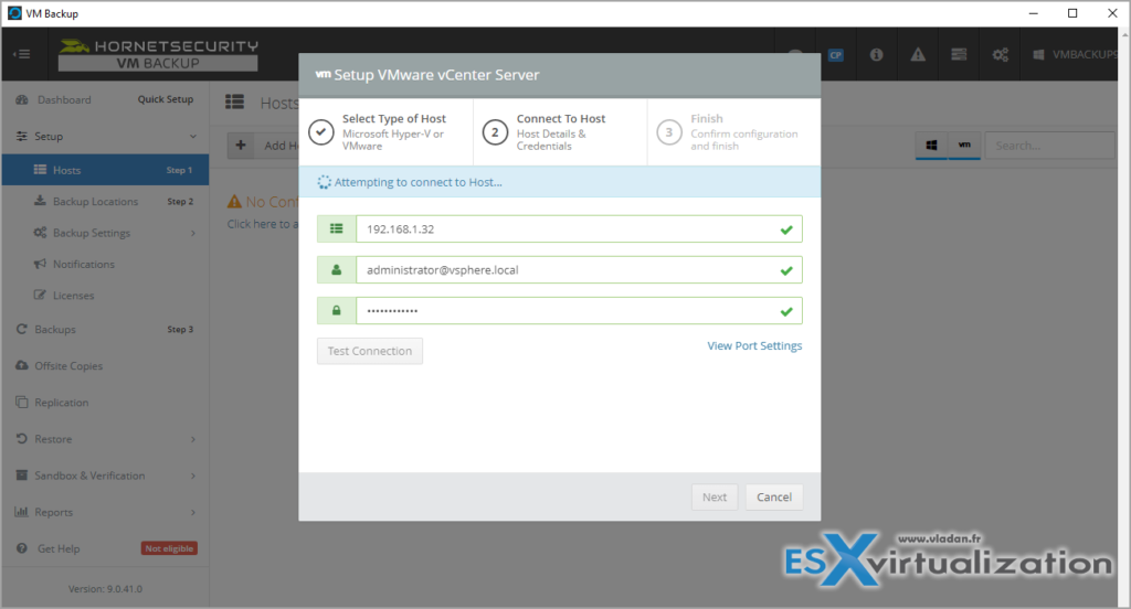 Hornetsecurity Vm Backup V9 For Vmware Vsphere And Microsoft Hyper V Product Review Esx