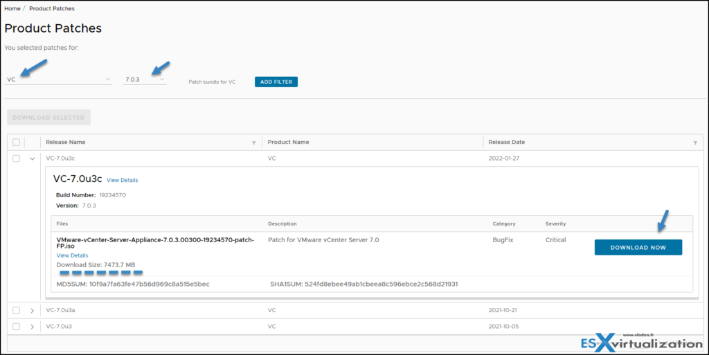 How to upgrade VMware VCSA 7 Offline via patch ISO - ESX Virtualization