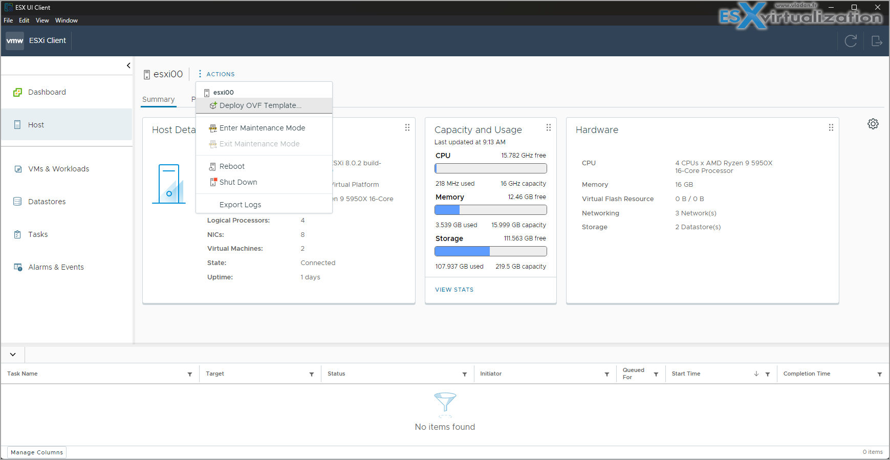 VMware ESXi Host Client Re-Born - ESX Virtualization