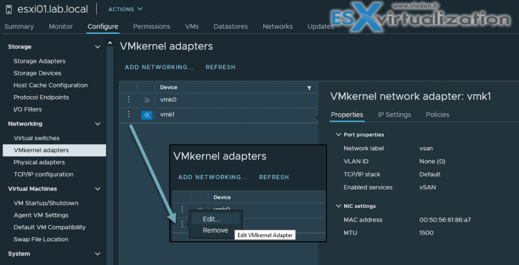 Vcp Dcv Objective 151 Describe Vmkernel Networking Esx Virtualization