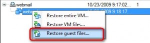 Veeam Backup and recovery - Changed block tracking and vSphere API - ESX Virtualization