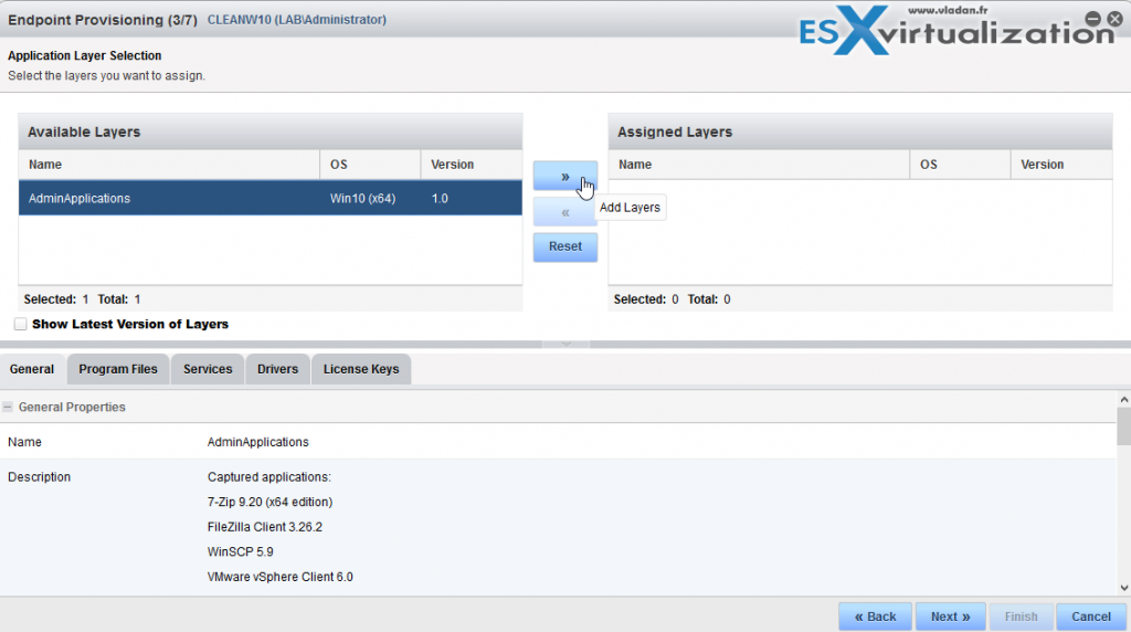How to Apply a VMware Mirage Base Layer? - ESX Virtualization