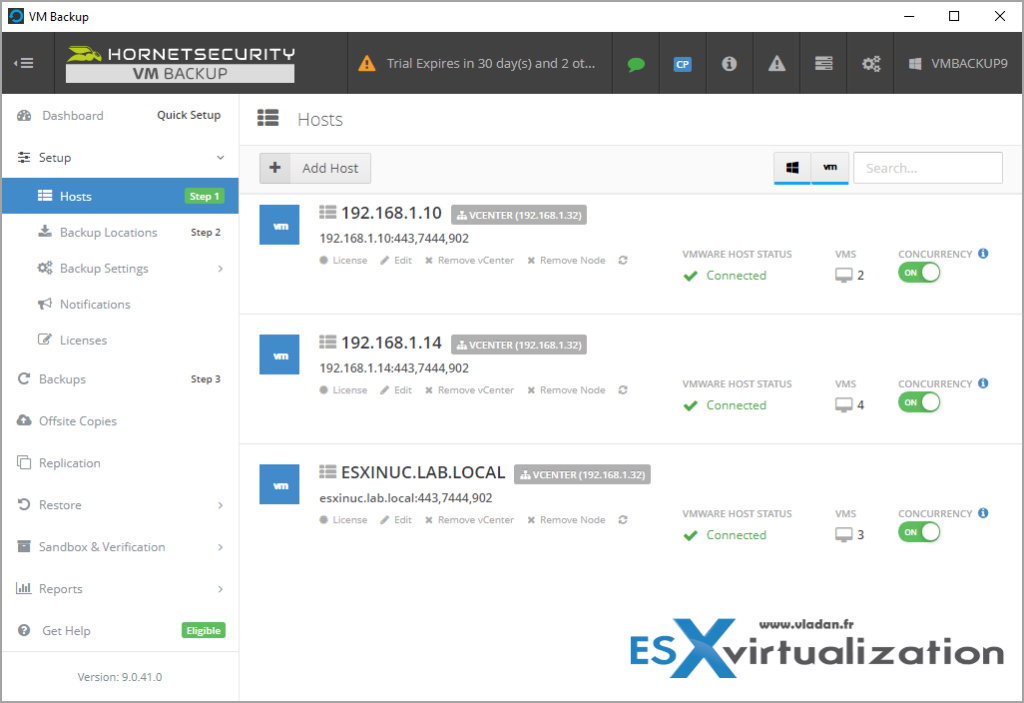 Hornetsecurity Vm Backup V9 For Vmware Vsphere And Microsoft Hyper V Product Review Esx