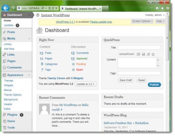 How to install Wordpress on a Local Computer - ESX Virtualization