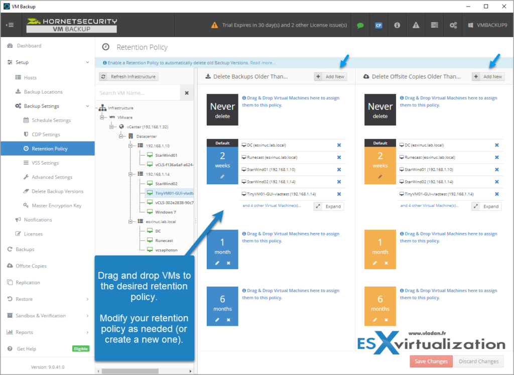 Hornetsecurity VM Backup V9 for VMware vSphere and Microsoft Hyper-V - Product Review - ESX ...