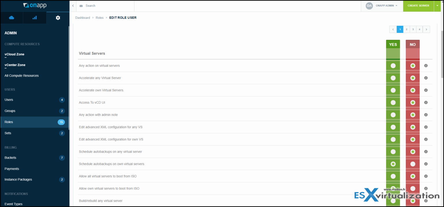 OnApp for VMware vCenter or vCloud Director - ESX Virtualization