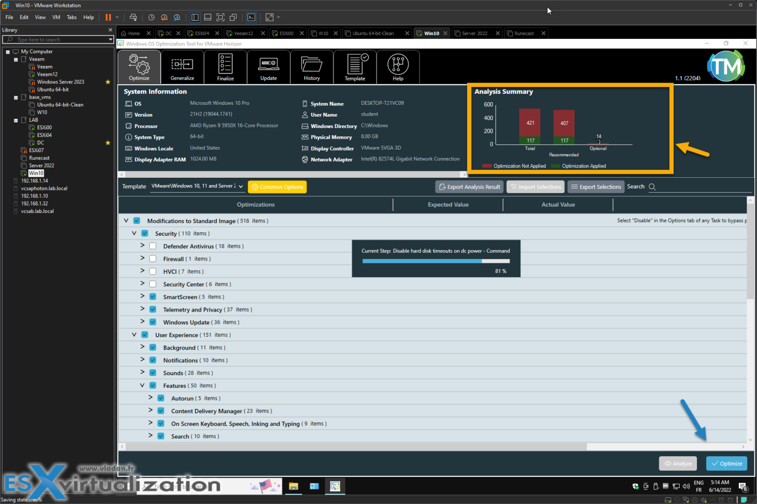 Best Desktop Performance Optimization Utility Vmware Os Optimization Tool Esx Virtualization