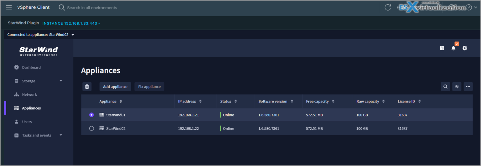 Installation Of Starwind Vsan Plugin For Vsphere Esx Virtualization