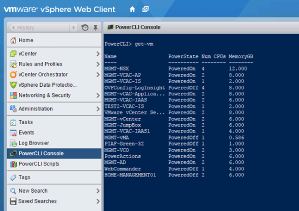 Free Tool Poweractions For Vsphere Web Client Allows Integration Of Powercli Into The Web