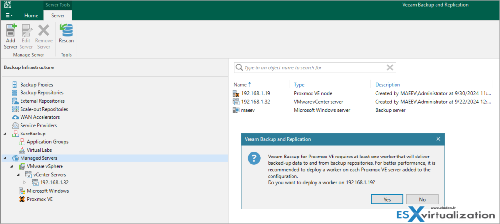 Veeam Backup and Replication for Proxmox Virtual Environment (VE) - Yes ...