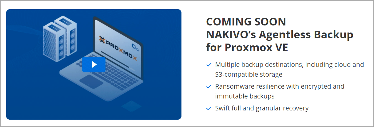 Nakivo Backup and Replication New and upcoming features - ESX ...