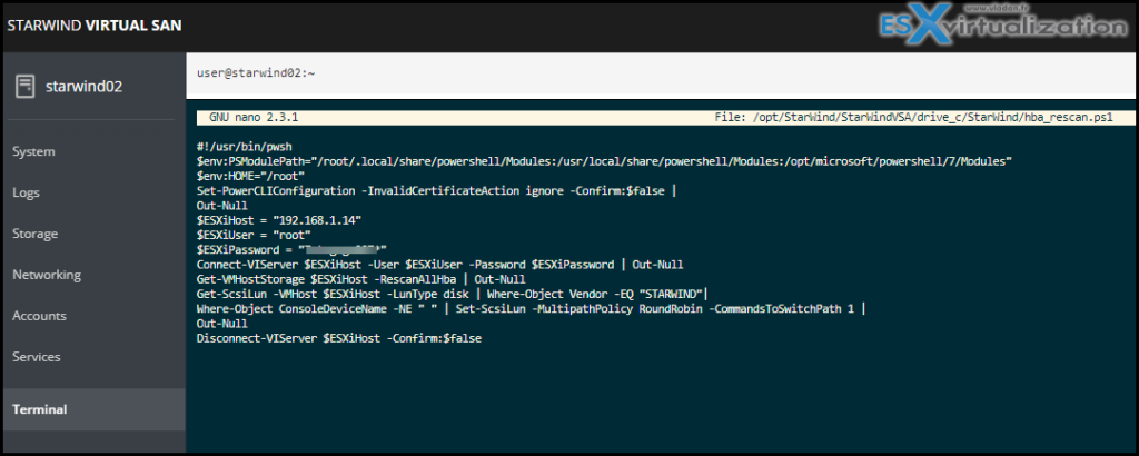 How to configure automatic storage rescan in StarWind VSAN for VMware ...