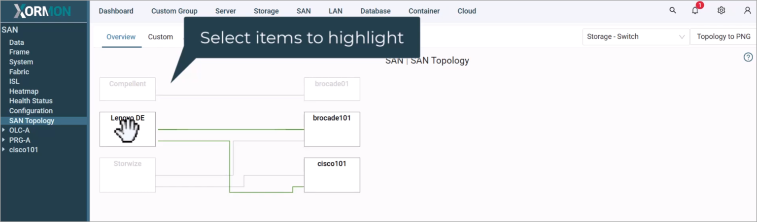 XorMon SAN Topology and Cool Interactive New Graph Features - ESX ...