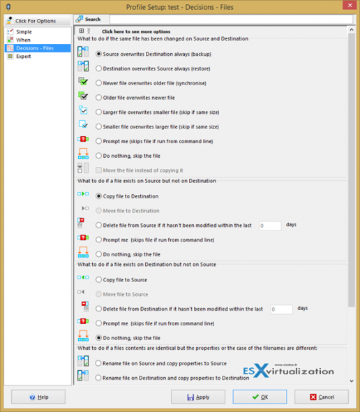 SyncBackFree - Backup and Replication Freeware - ESX Virtualization