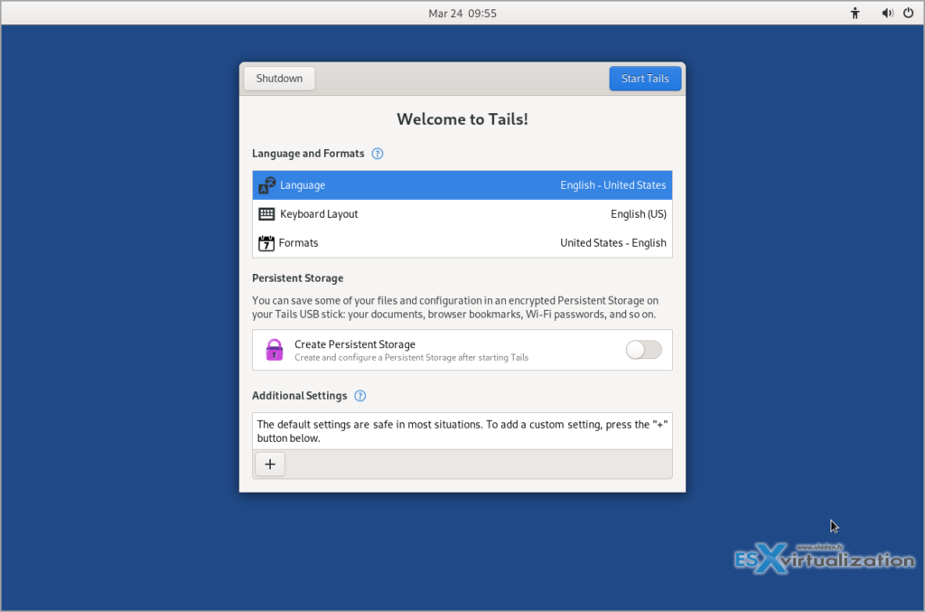 Tails - Your Private OS on USB Stick - ESX Virtualization