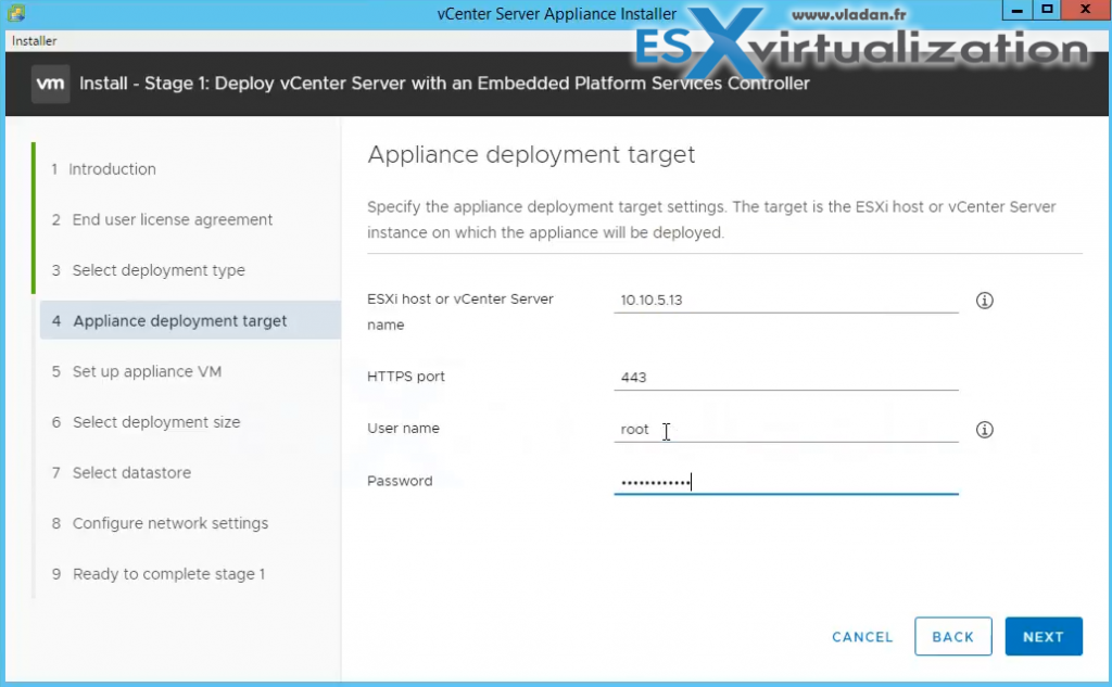 Vcp67 Dcv Objective 46 Deploy And Configure Vmware Vcenter Server Appliance Vcsa Esx