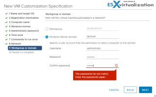 What is VMware VM Customization Specification and How to use it? - ESX ...