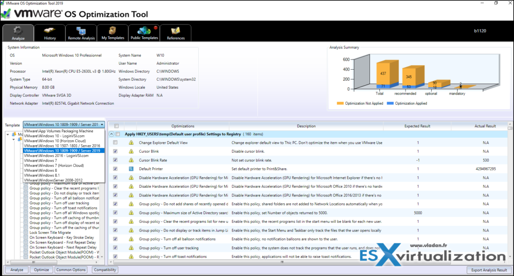 VMware OS Optimization tool now supports Windows Server 2019 - ESX ...