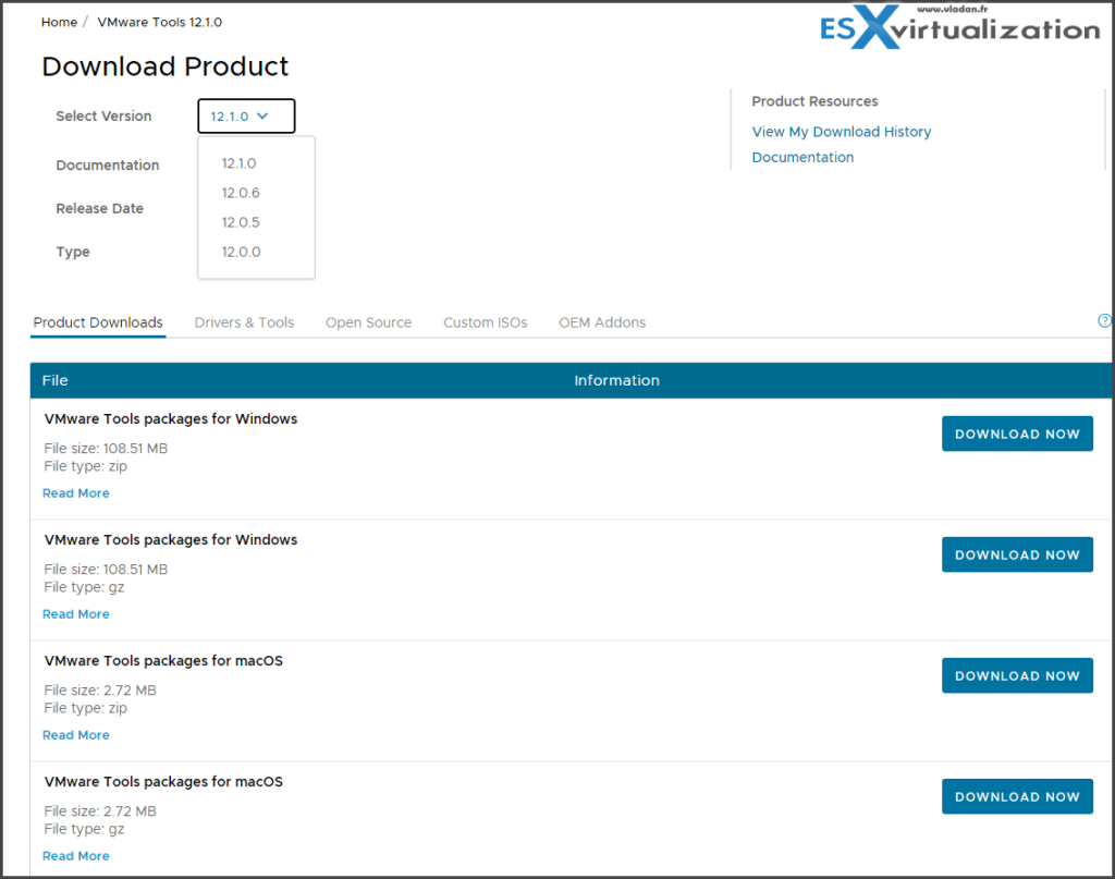 Patch Your Vsphere With Vmware Tools 121 Now Important Security Released Esx Virtualization