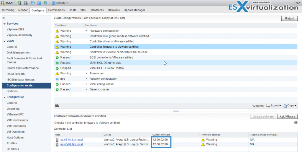 VMware ESXi 6.5 U1 and VSAN 6.6.1 Lab Upgrade - ESX Virtualization