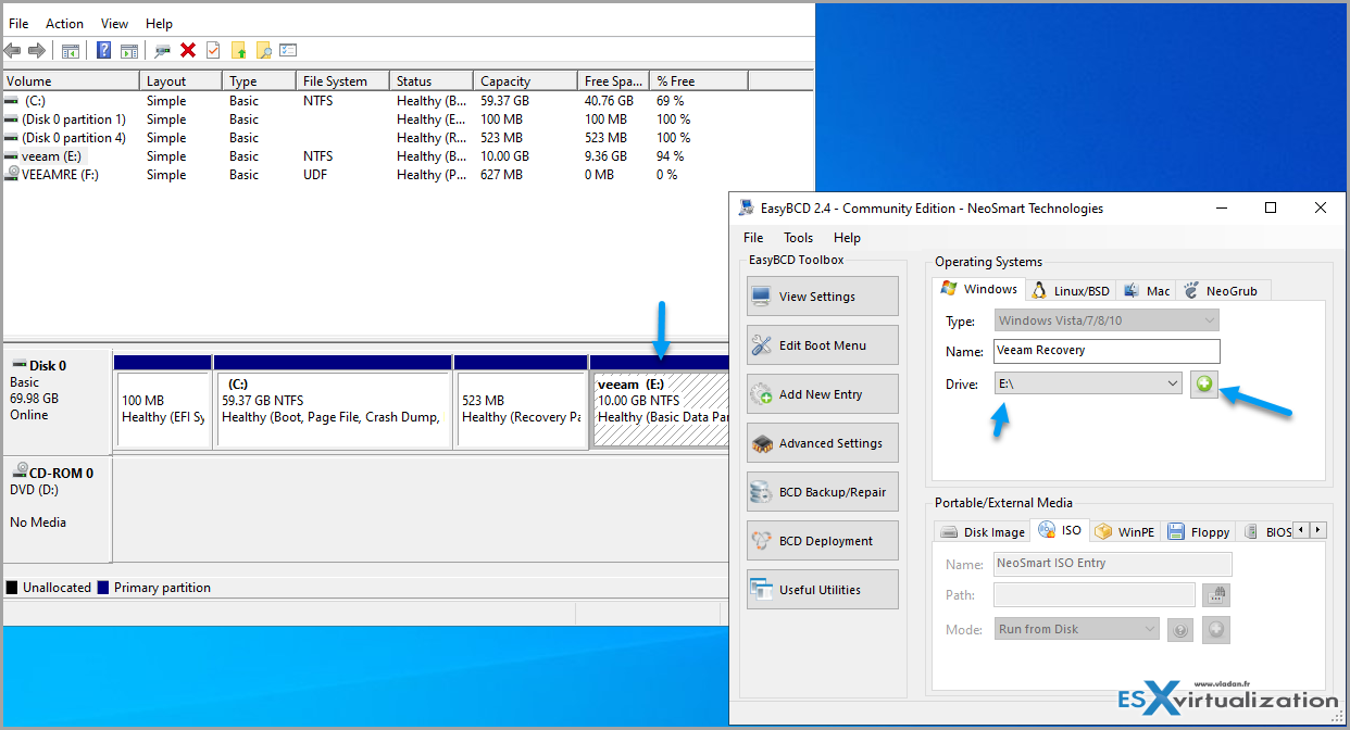 Veeam Bare Metal Recovery Without Using Usb Stick Tip Esx Virtualization