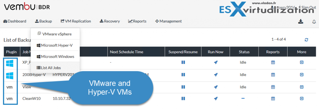 Vembu BDR Suite 3.8 Released - ESX Virtualization