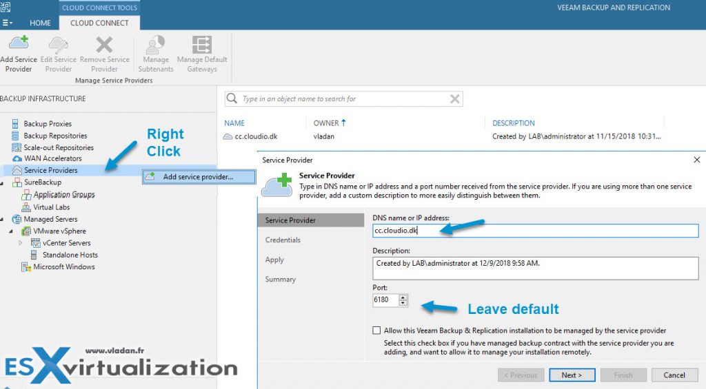 What Is Veeam Cloud Connect And How To Setup Esx Virtualization