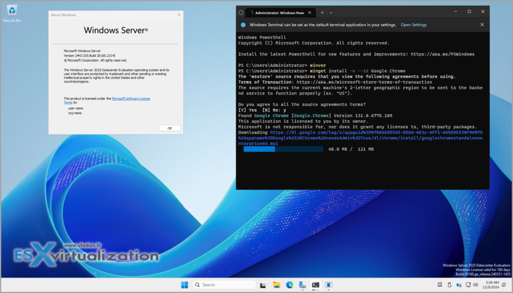 Windows Server 2025 best new additions and features - ESX Virtualization