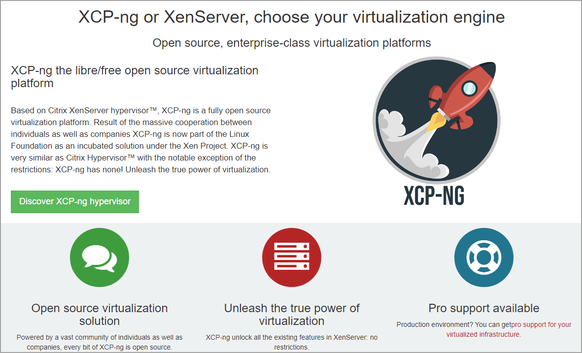 Xcp Ng Virtualization Platform With Management By Xen Orchestra Esx Virtualization