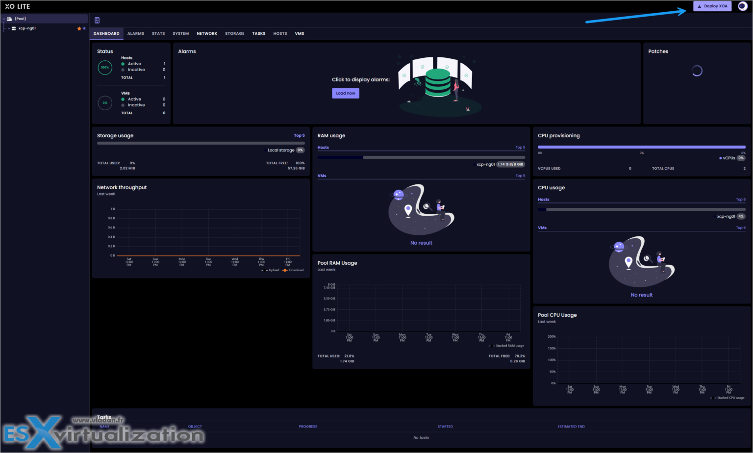 XCP-NG FREE Hypervisor and XO Lite to deploy XOA - ESX Virtualization
