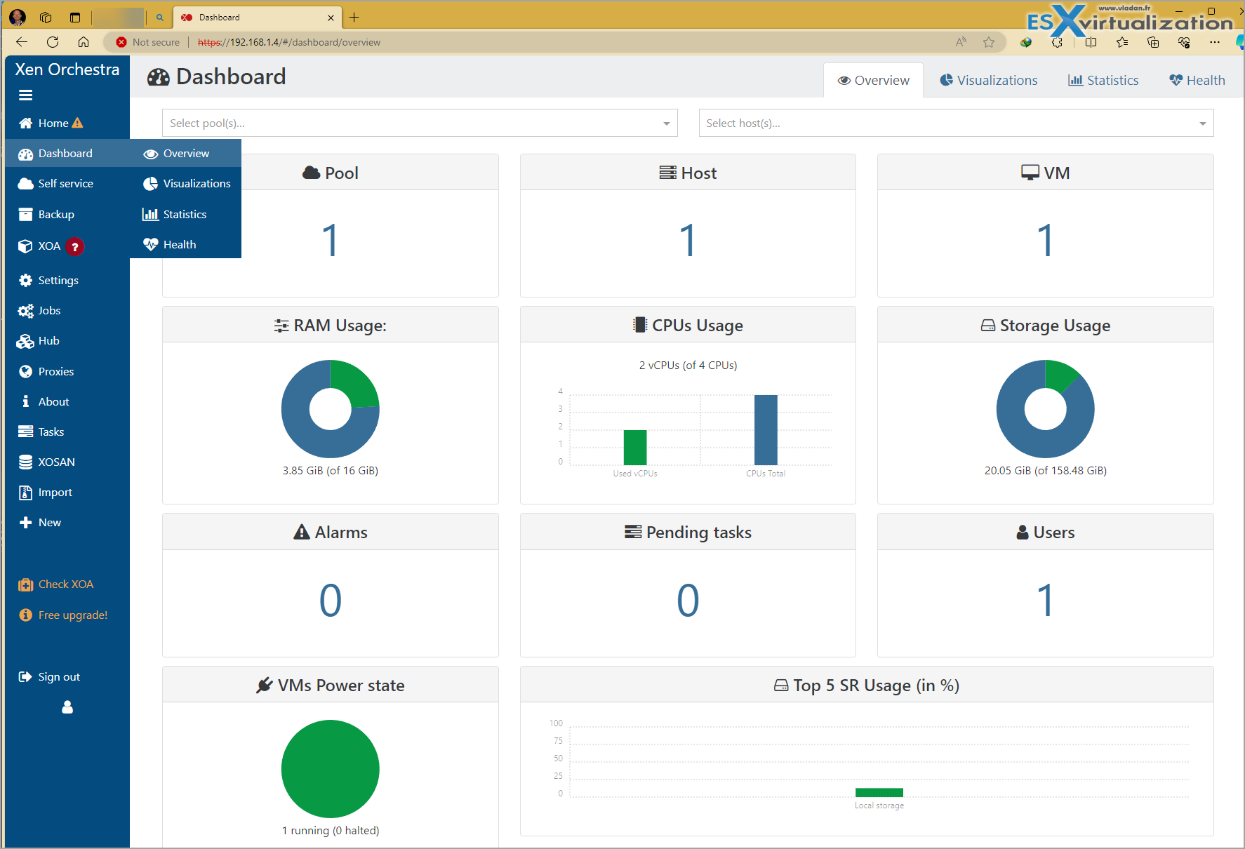 Xcp Ng Virtualization Platform With Management By Xen Orchestra Esx Virtualization
