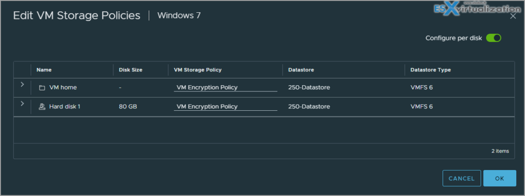 Vcp Dcv On Vsphere 8 X Objective 7 12 1 Convert A Non Encrypted Virtual Machine To An