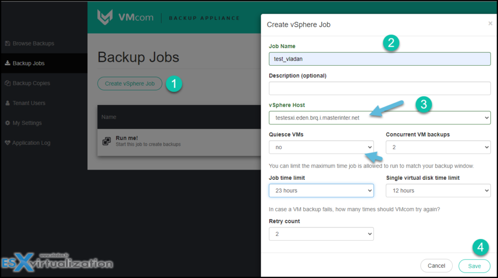Vmcom Backup For Vmware Vsphere The Easiest Product To Use Esx Virtualization