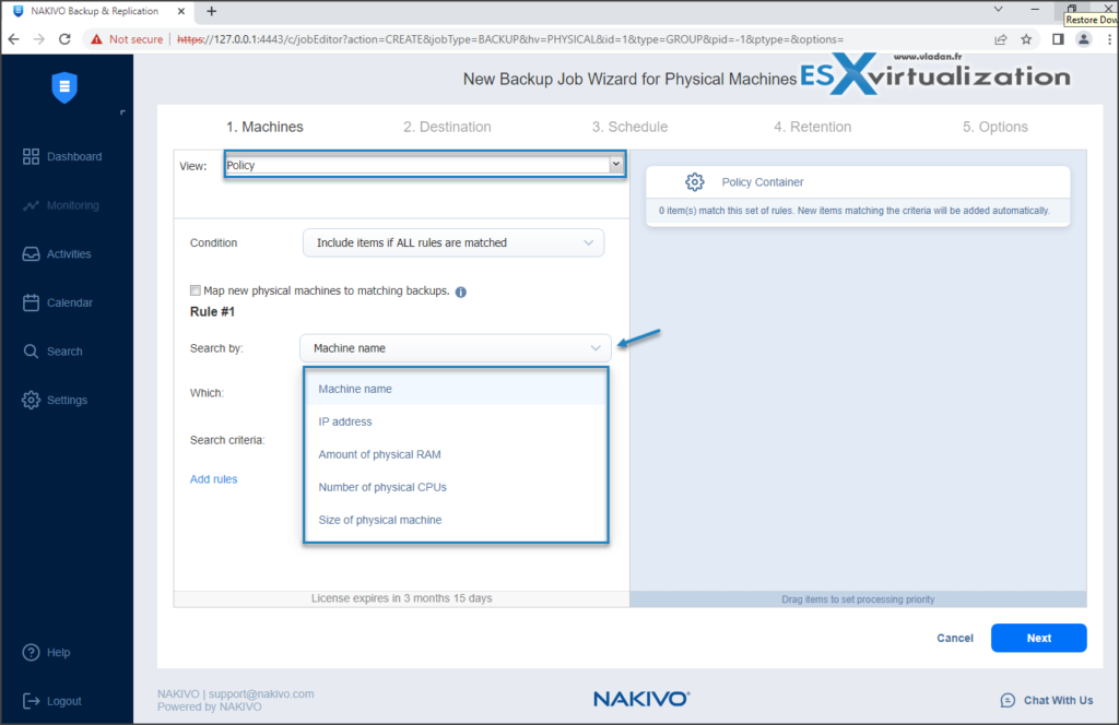 How to Add a Physical Server and create a first backup with Nakivo ...
