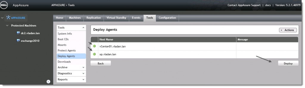 Dell Appassure 5 Backup