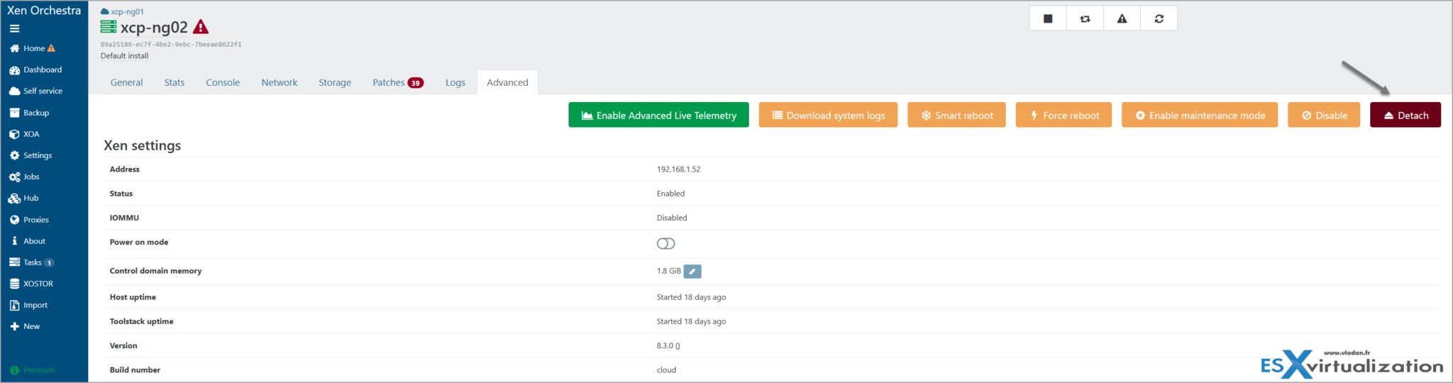 Xcp Ng Free Hypervisor And Xo Lite To Deploy Xoa Esx Virtualization