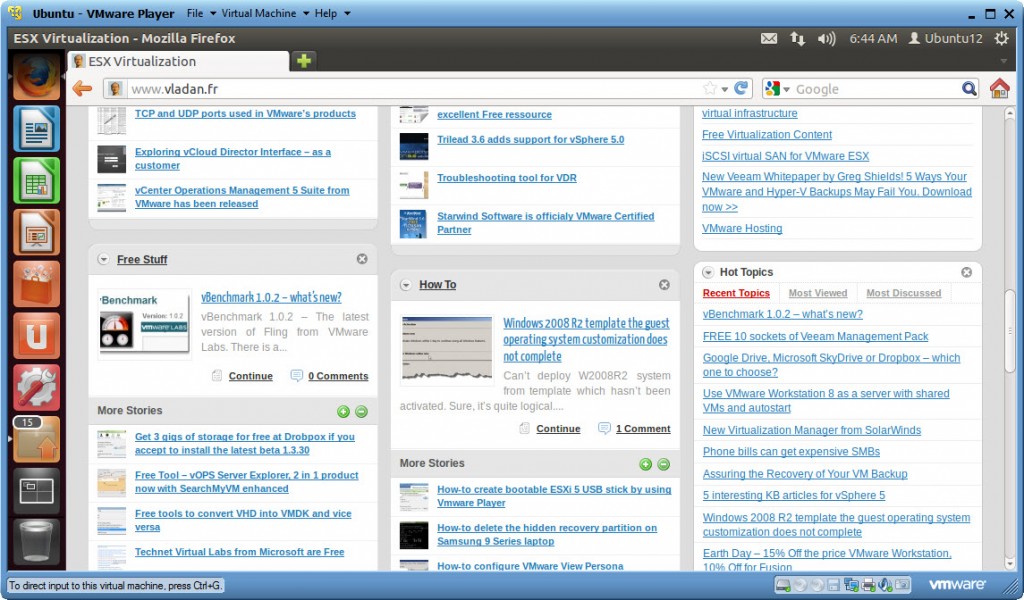 How-to Install The Latest Ubuntu Desktop With Free VMware Player - ESX ...