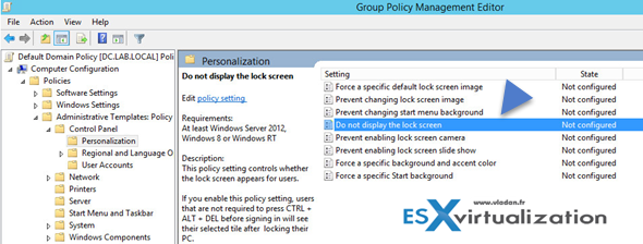 How To Disable Lock Screen in Windows - ESX Virtualization