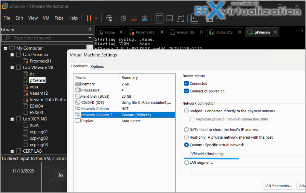 How to Set Up pfSense Community Edition as a Firewall Using VMware ...