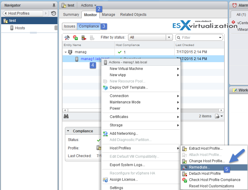 Vcp6 7 Dcv Objective 7 16 Configure And Manage Host Profiles Esx Virtualization