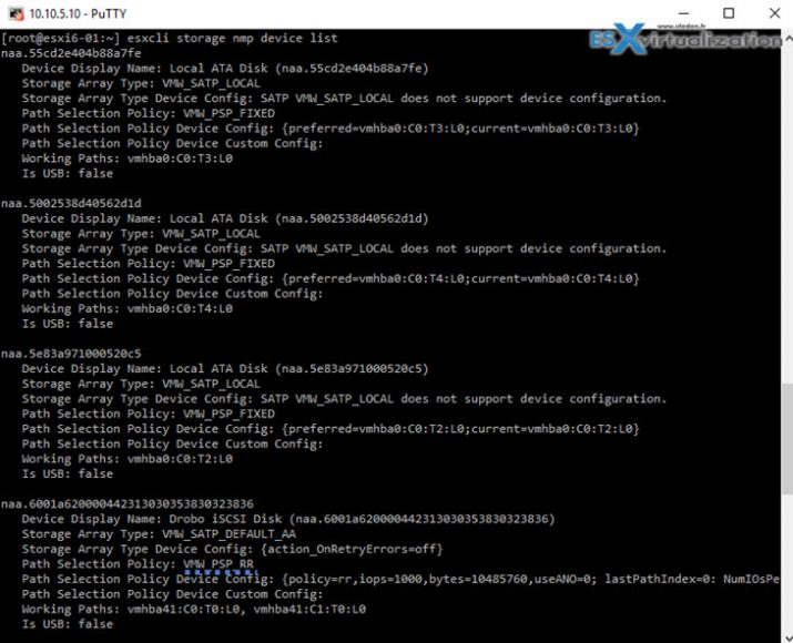 ESXi Commands List - Storage - ESX Virtualization