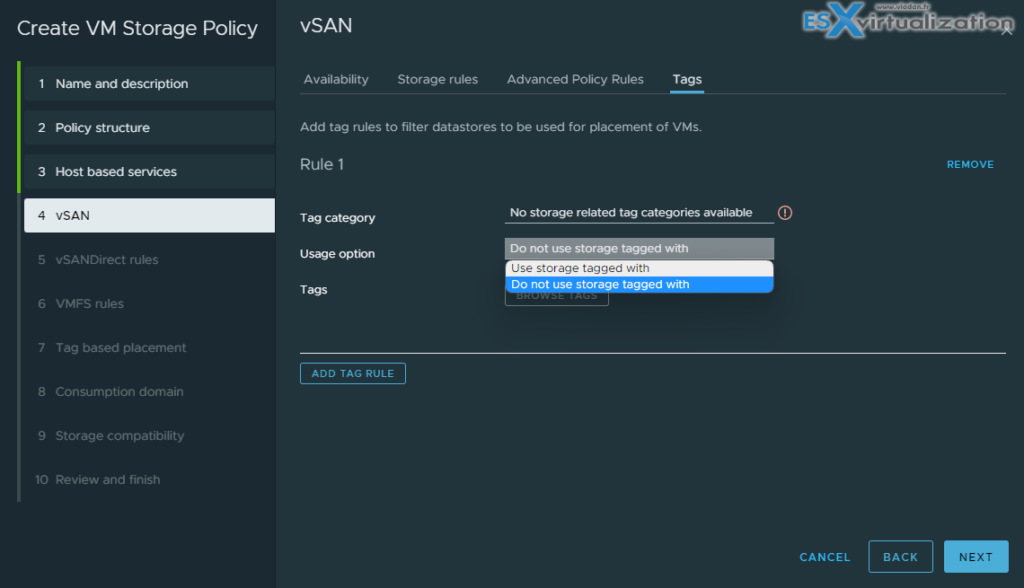 VCP-DCV on vSphere 8.x Objective 1.3.4 - Describe Storage Policies - ESX Virtualization