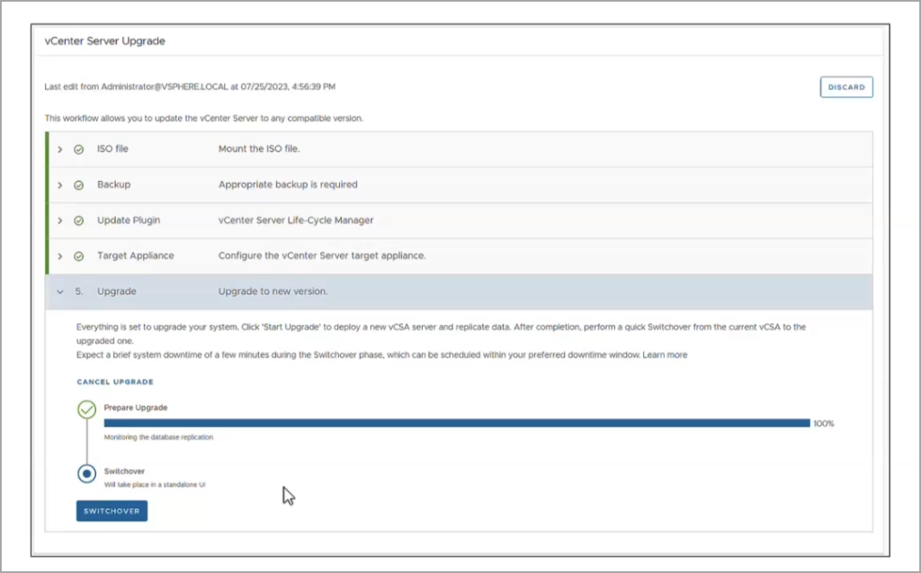VMware vSphere 8 Update 2 New Upgrade Process for vCenter Server ...